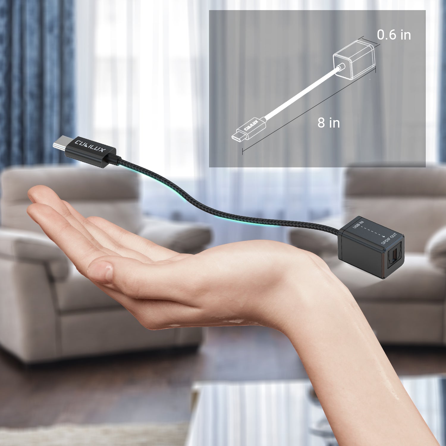 USB C to SPDIF Optical Audio Converter – Cubilux