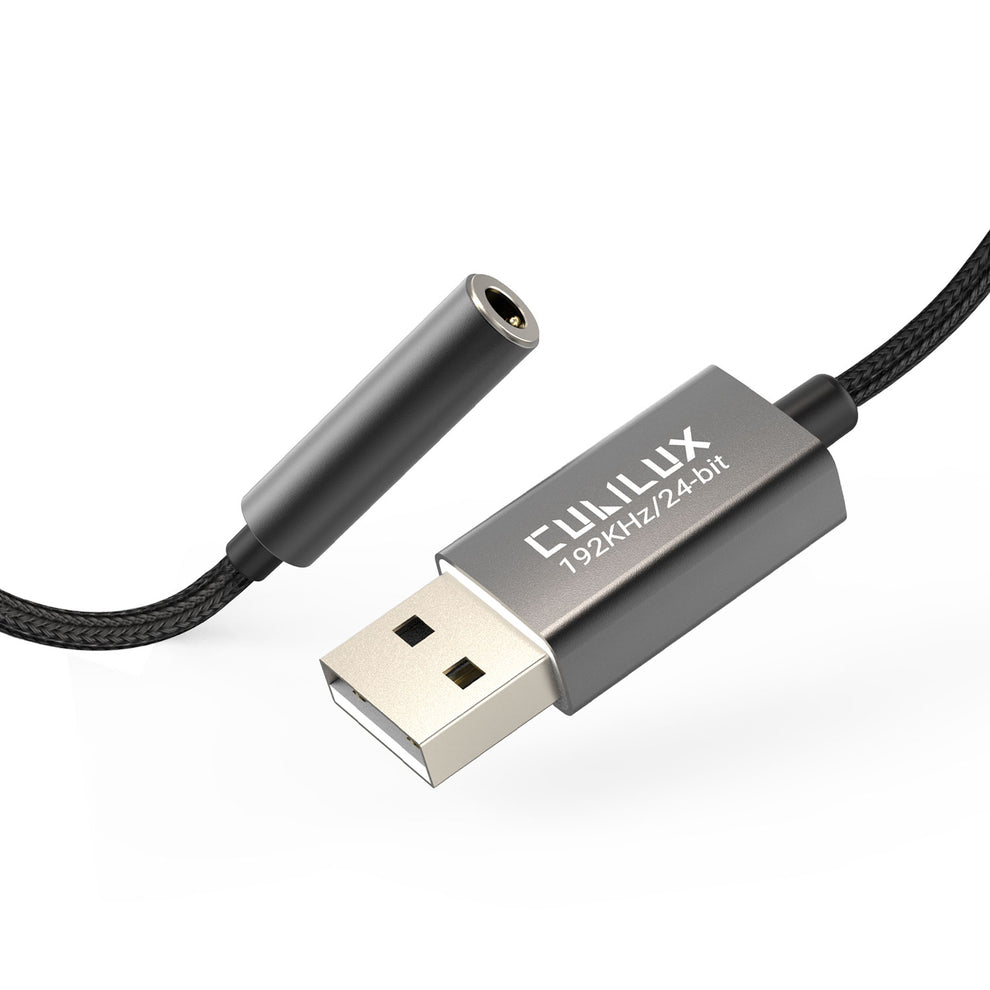 USB A to 3.5mm Jack Adapter – Cubilux