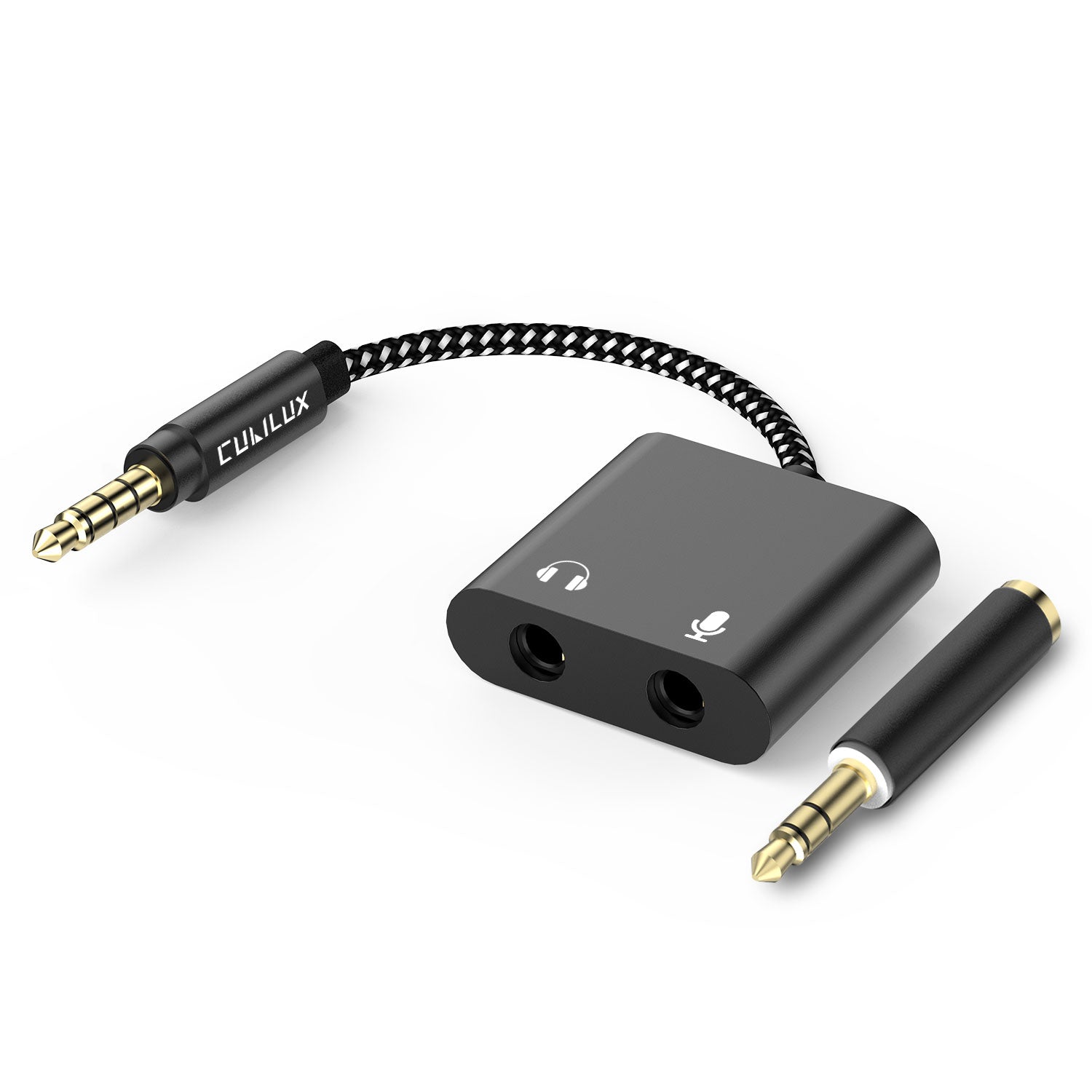 3.5mm Audio&MIC Splitter-Black – Cubilux
