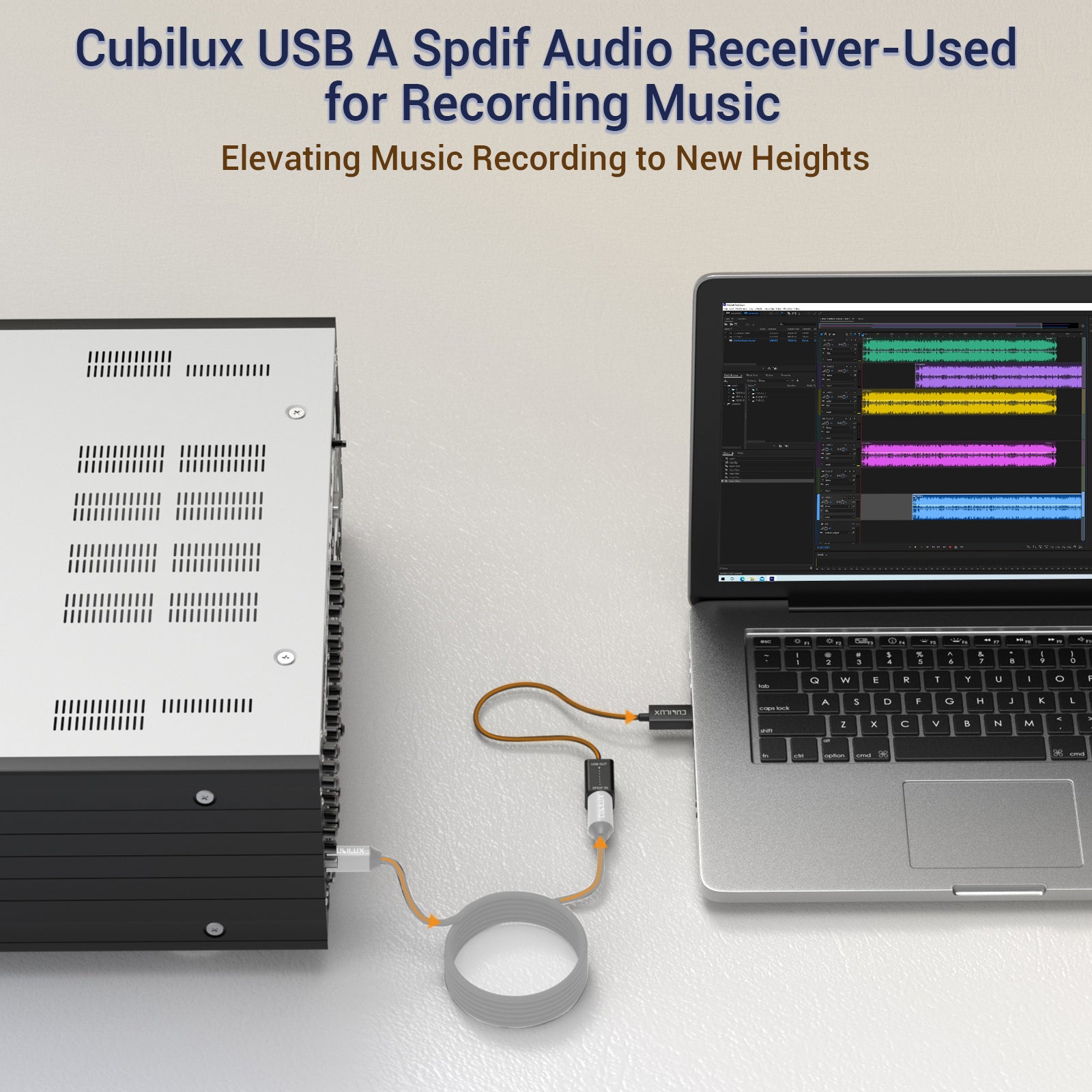 USB A SPDIF Input Adapter for PC [Stereo Recording ONLY, NOT for Playi ...