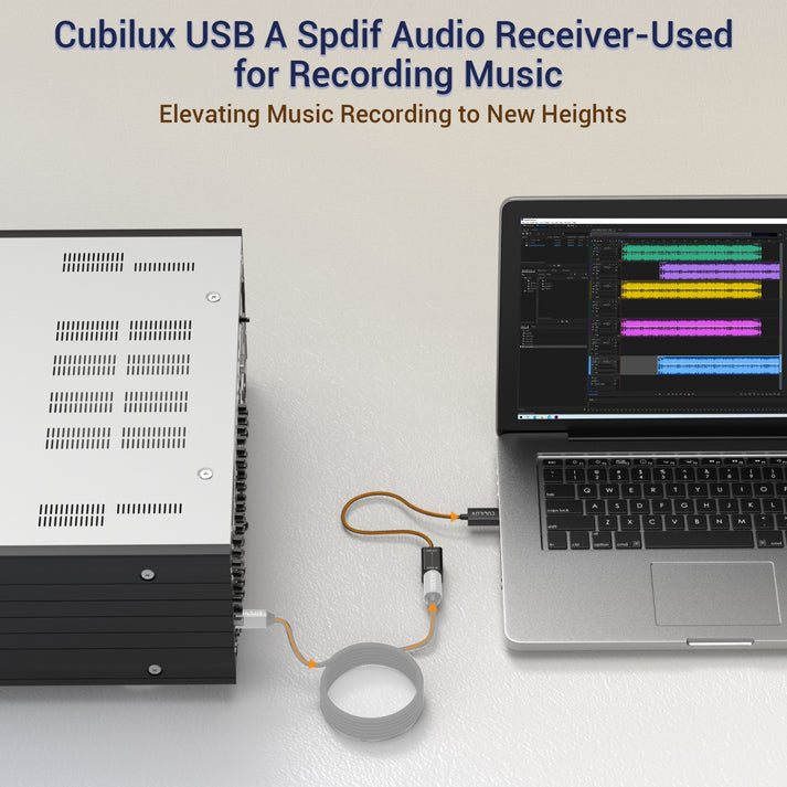 USB A SPDIF Input Adapter for PC [Stereo Recording ONLY, NOT for Playi ...