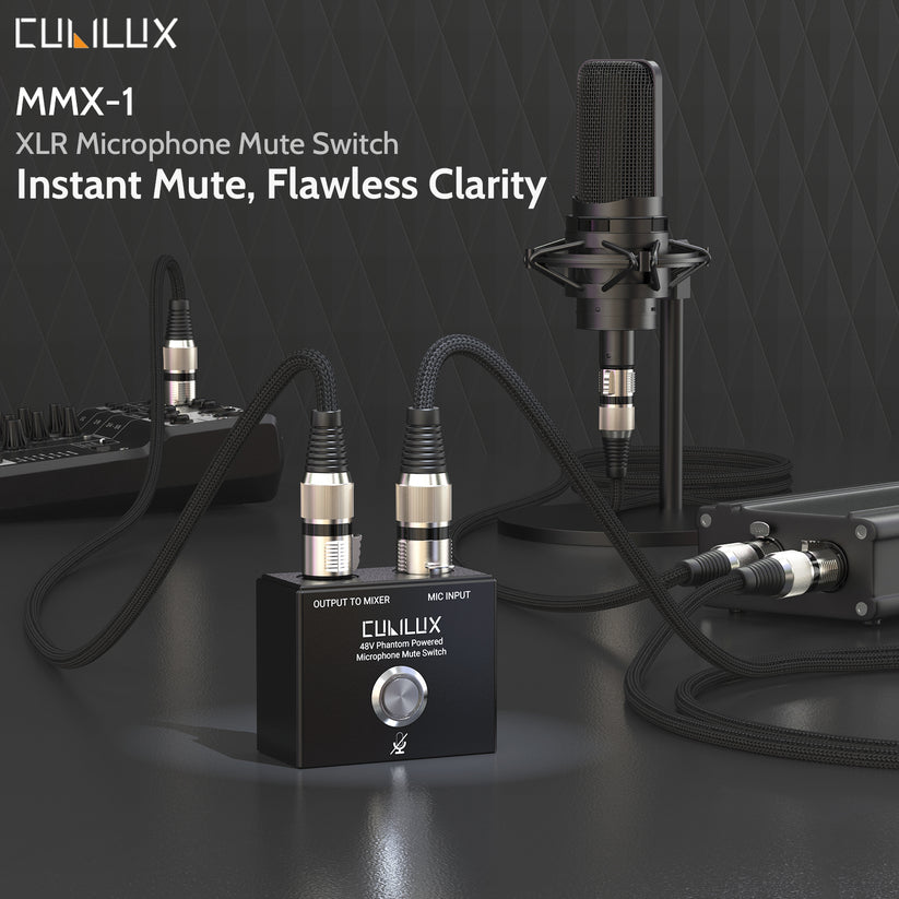 MMX-1 XLR Mute Switch for Microphone – Cubilux