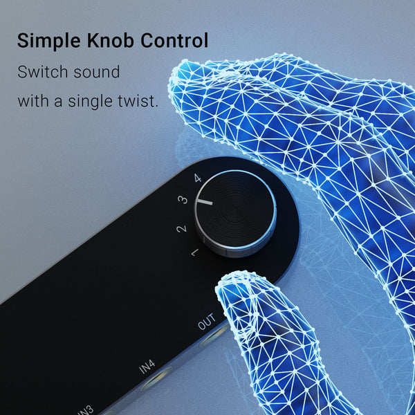 Bidirectional 4-Channel 6.35mm Audio Selector Box – Cubilux