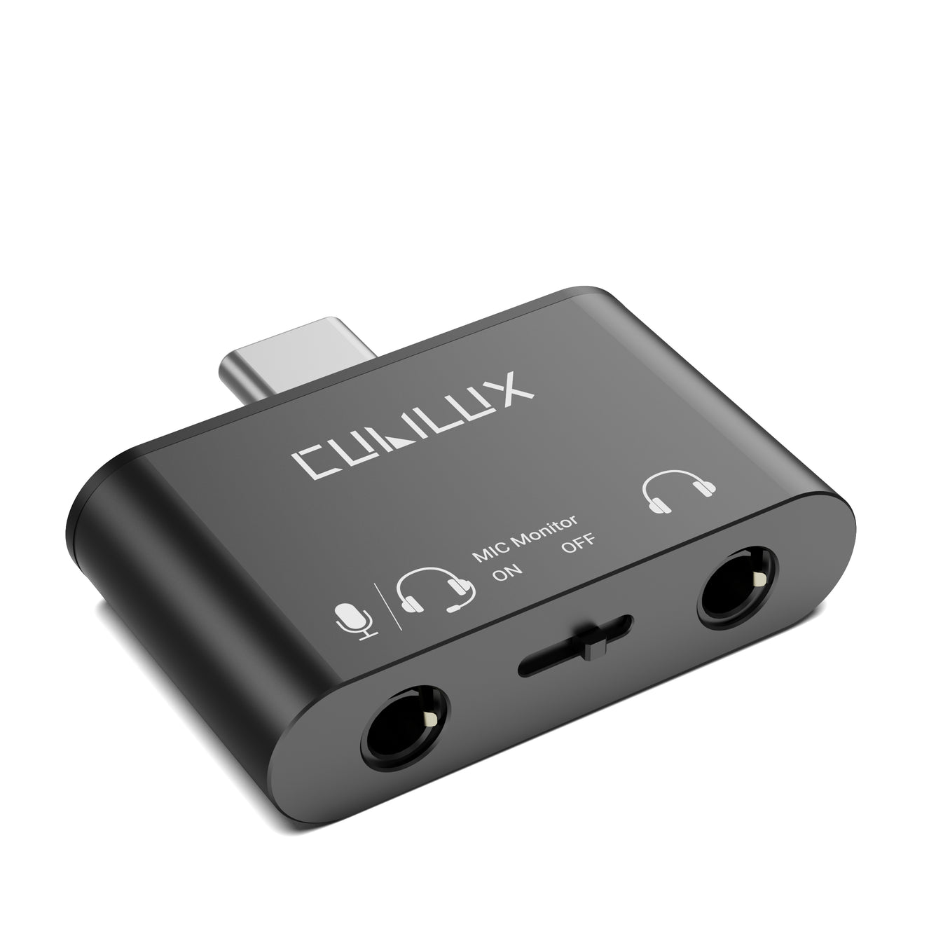 USB C Headphone Microphone (TRRS) Splitter with MIC Monitoring Functio ...