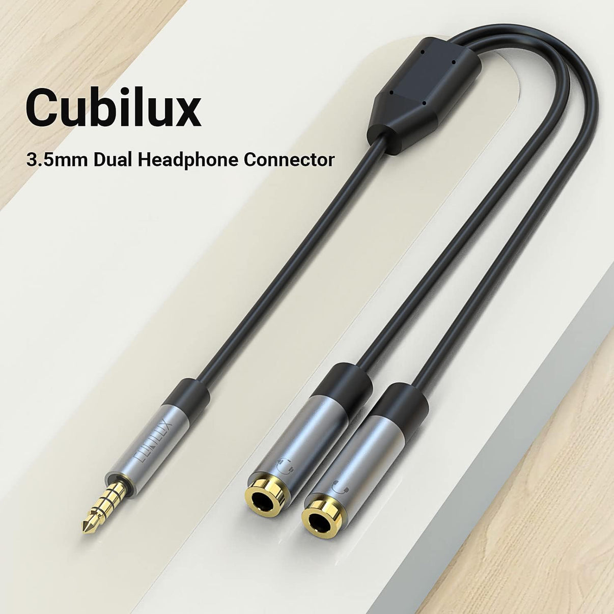 3.5mm Dual Headphones Connector – Cubilux