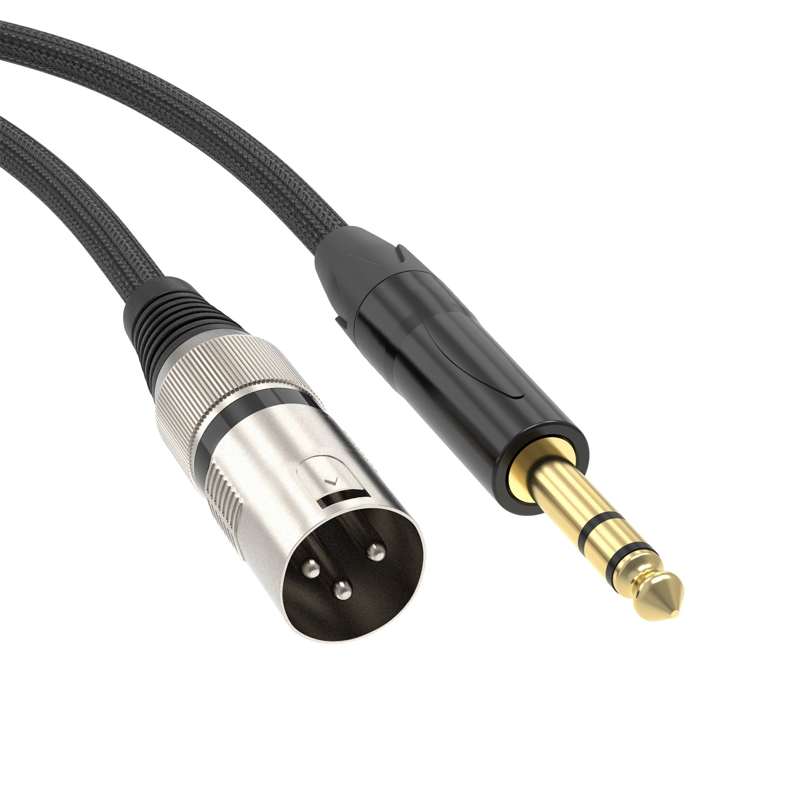 XLR Male to 6.35 TRS Jack Cable – Cubilux