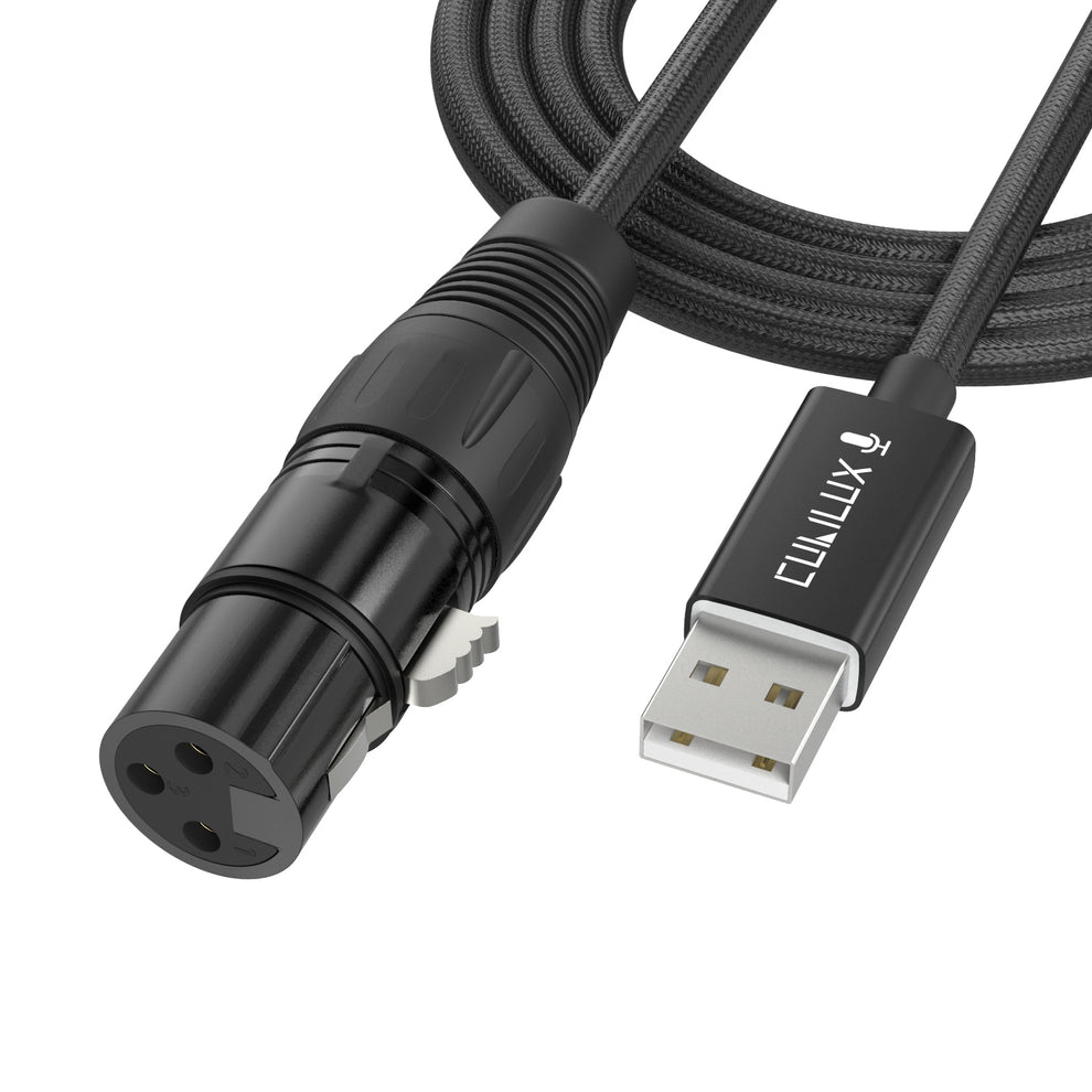 XLR Microphone to USB A Cable,6.6 FT – Cubilux