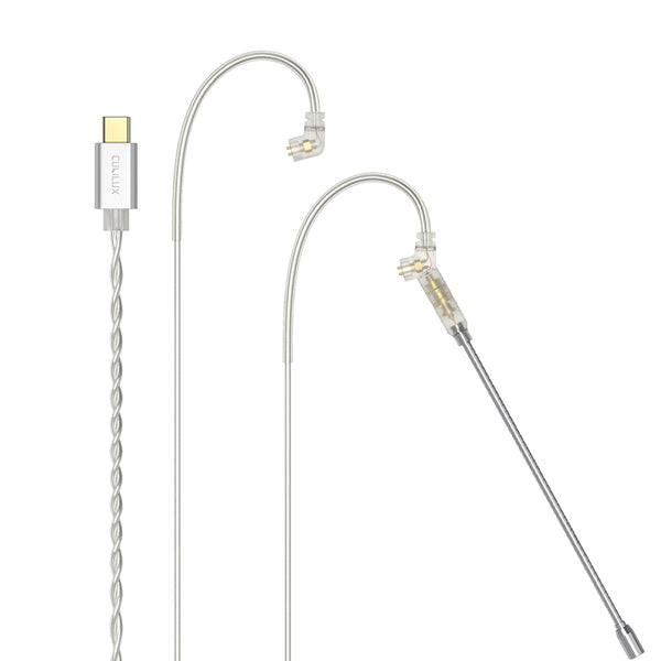 USB Type C 2-Pin 0.78mm IEM Cable with Microphone – Cubilux