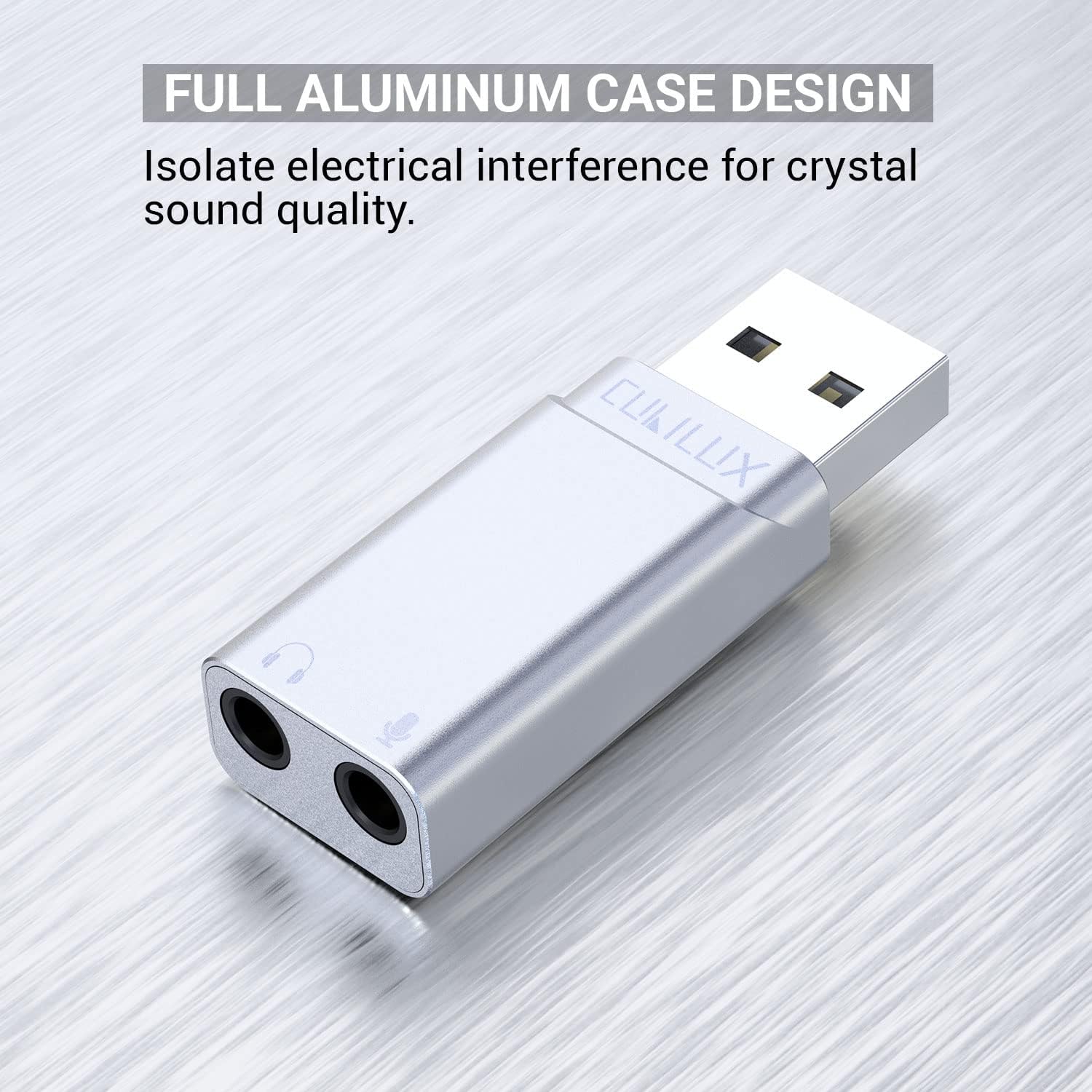 USB A to 3.5mm TRS Microphone Headphone Jack Adapter – Cubilux