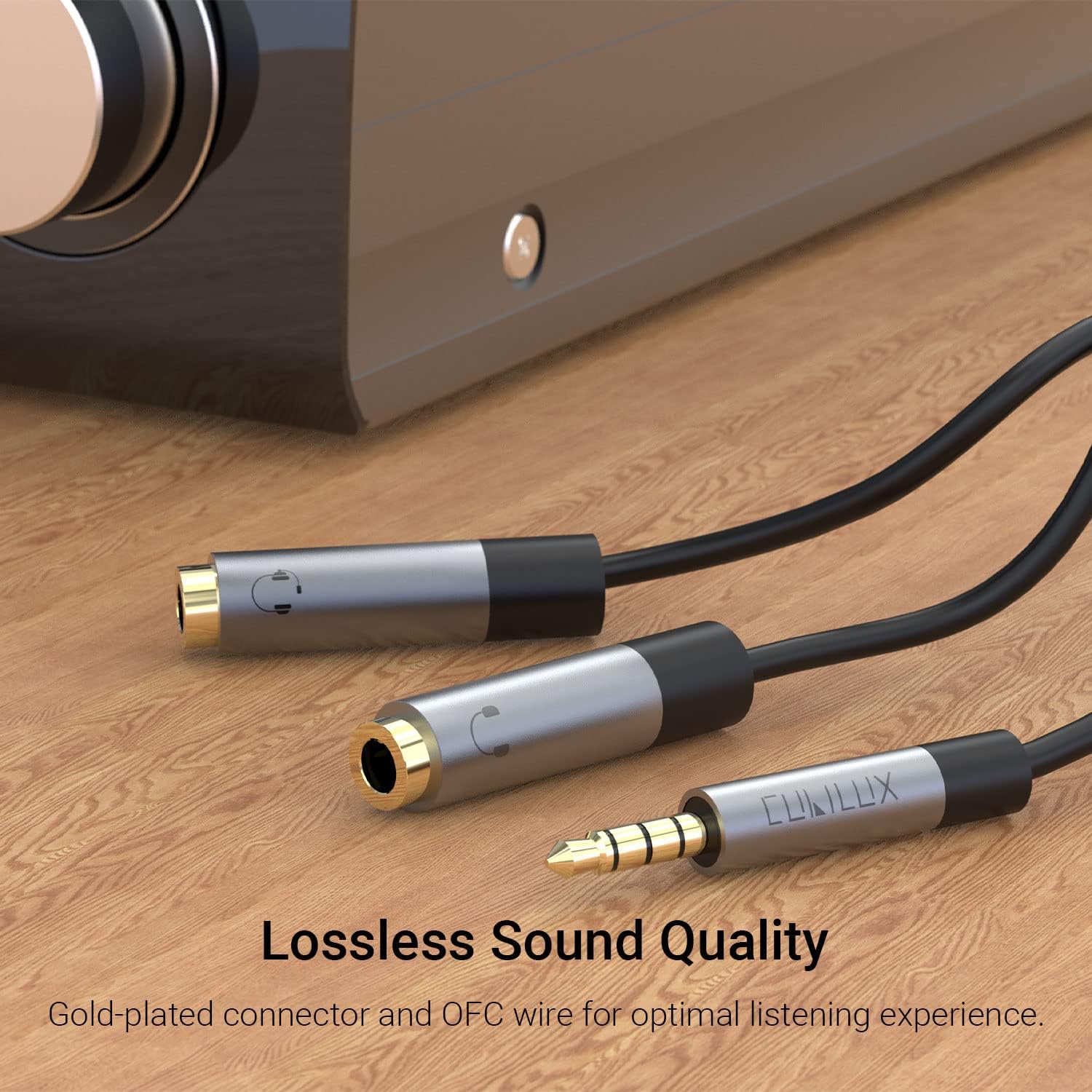 3.5mm Dual Headphones Connector – Cubilux