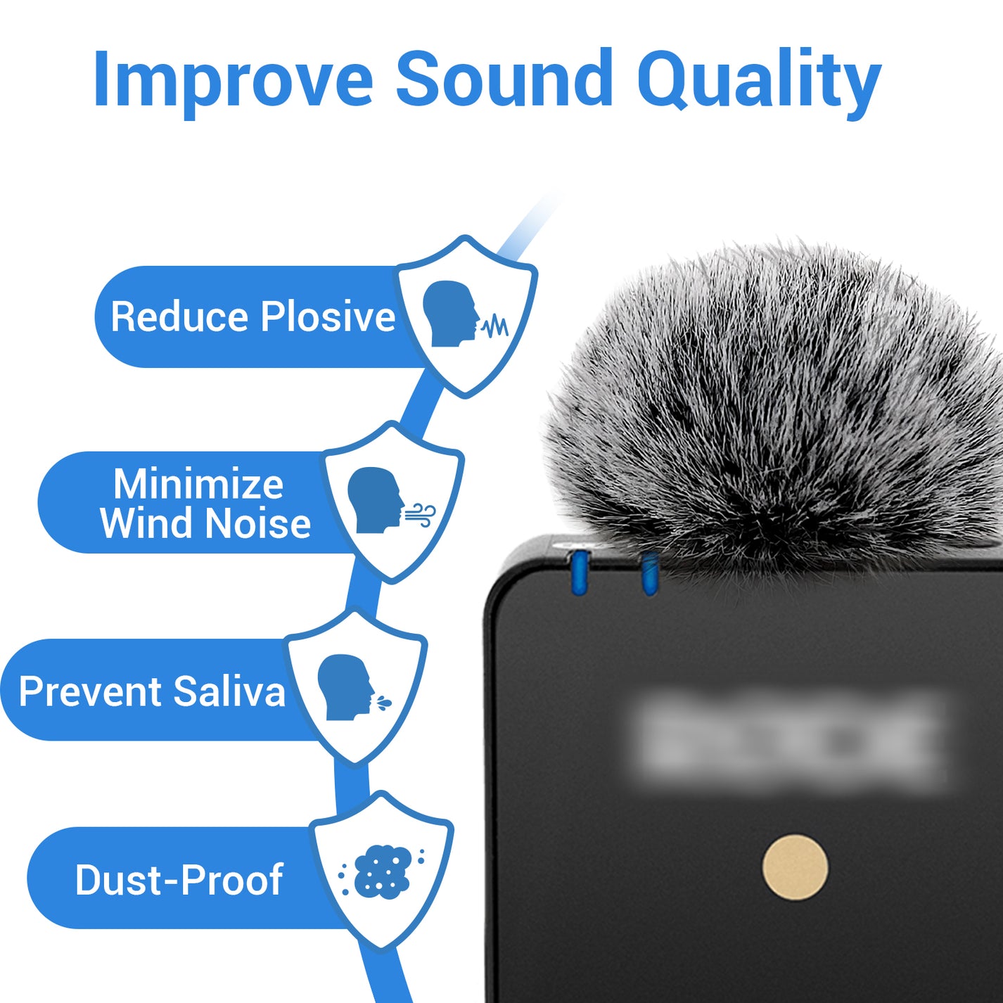 Furry Windscreen for Rode Wireless Go-4 Pack – Cubilux