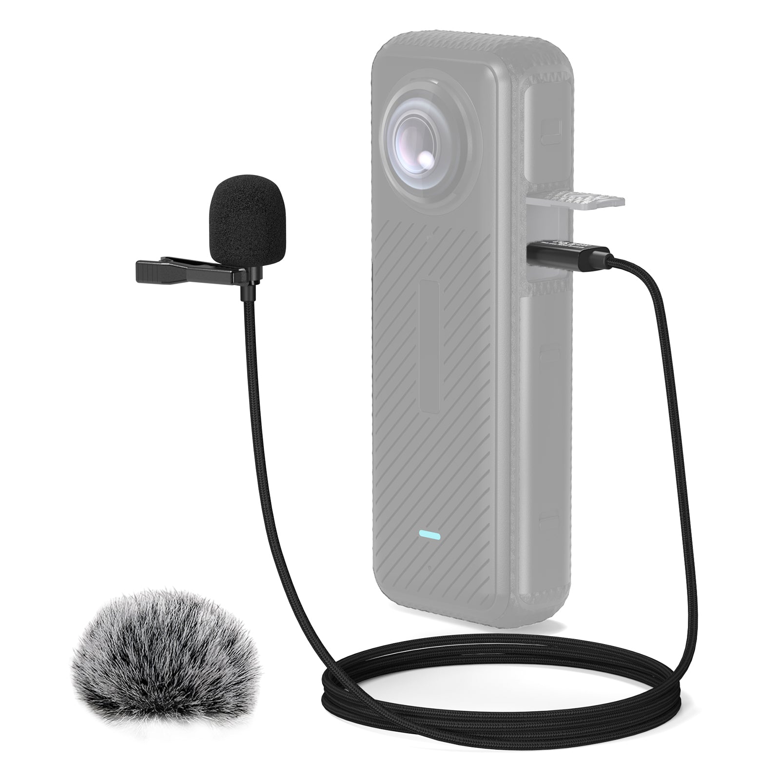 Lavalier Microphone for Insta 360 X4 – Cubilux